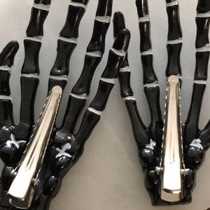 Accessories | Halloween Skeleton Hands Barrette | Poshmark